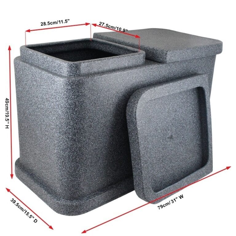 Double cremation urn vault